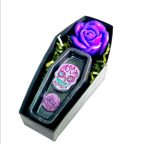 Bath & Body | Sugar Skull Rose Soap Coffin Gift Box Set | Poshmark